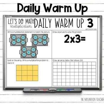 Multiplication Arrays Worksheets Multiply Using An Array Activities The Mountain Teacher
