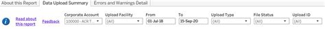Upload Errors Report Acr Support