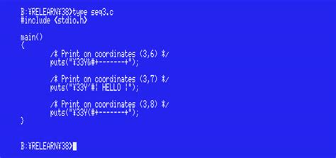 Relearning Msx 38 Screen Escape Sequences