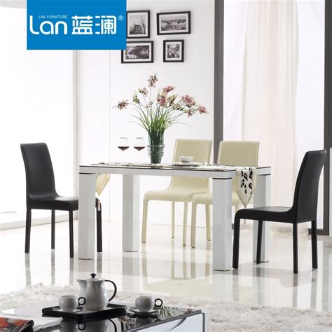 Buy Blue Lan A Combination Of Modern Glass Dining Tables And Chairs Ikea