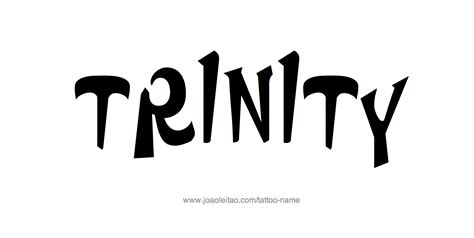 Trinity Name Tattoo Designs
