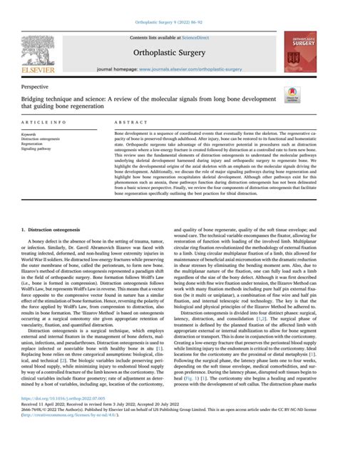 Bridging Technique And Science A Review Of The Molecular Sig 2022 Orthoplas Download Free