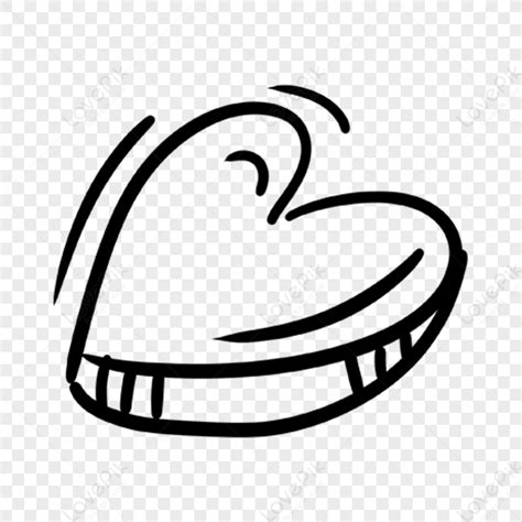 간단한 창조적 인 흑백 일러스트 낙서 스테레오 사랑초안아름다운 Png 일러스트 무료 다운로드 Lovepik