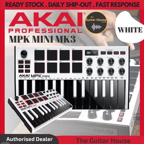 Akai Professional MPK Mini MK3 25 Key Keyboard Controller White MPK Mini MKIII MPKMini MK