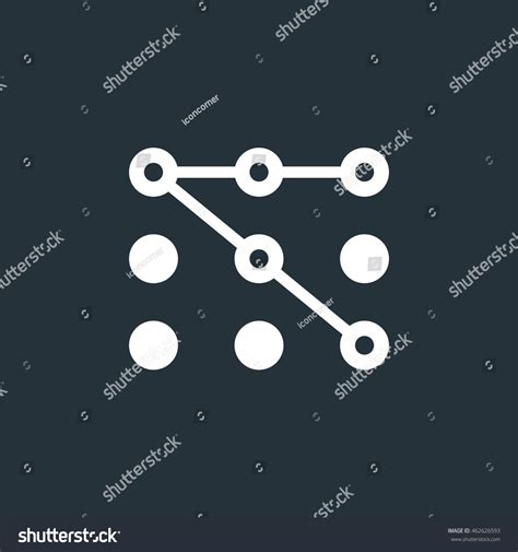 Security Code Icon Phone Lock Vector Stock Vector Royalty Free