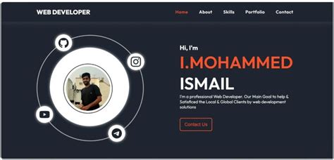 I Mohammed Honey On Linkedin This Is My Profile Using Of Htmlcss