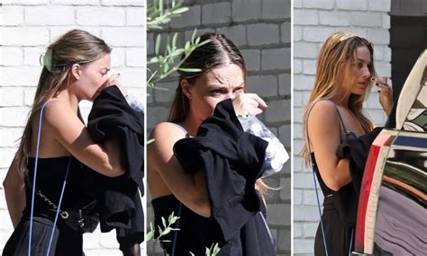Margot Robbie Visibly Upset After Leaving Cara Delevingnes House