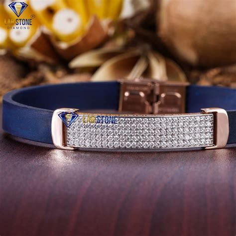 Lab Grown Diamond Slider Bracelet Rose Gold By Lab Stone At ₹ 140460