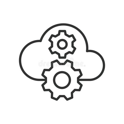 Cloud Services Icon In Line Design Cloud Services Cloud Computing Cloud Storage Data Center