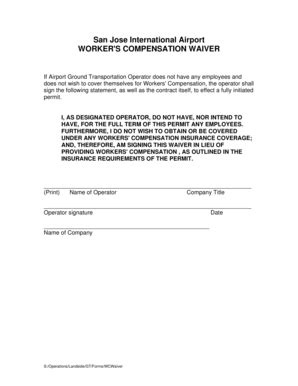Workers Comp Waiver Form PDF Complete With Ease AirSlate SignNow