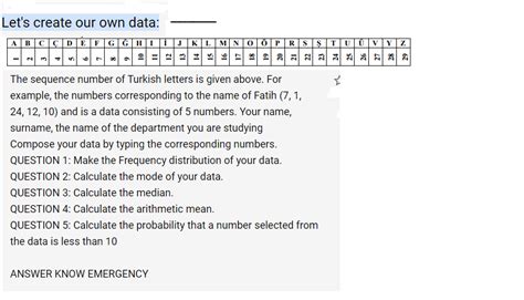 Solved Lets Create Our Own Data The Sequence Number Of