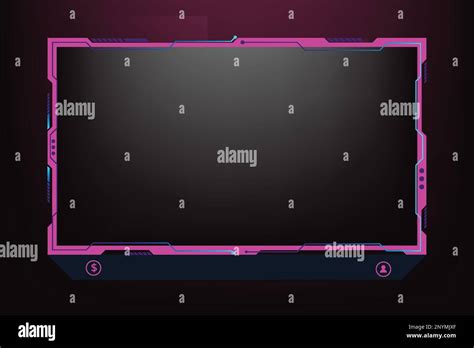 Girly Gaming Overlay Decoration For Online Streamers Modern Game Frame
