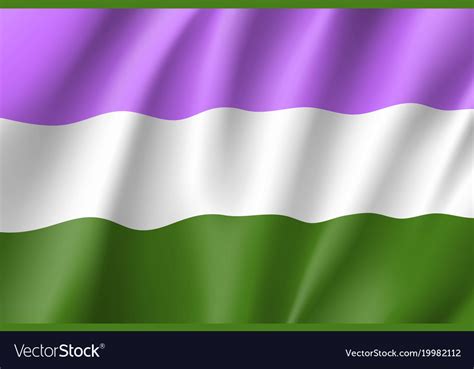 Genderqueer Pride Flag Movement Lgbt Royalty Free Vector