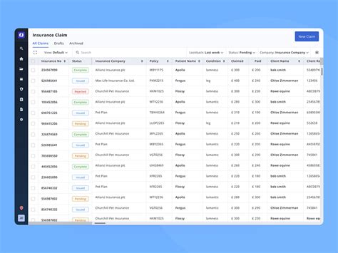 Data Table Design Grid Ideas Modern List Page Design By Octet Design