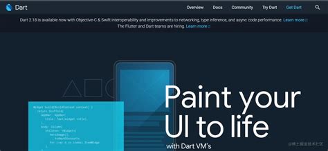 Dart And Flutter系列教程【1】——dart下载安装、运行配置打开官网主页： Get Dart 打开windo 掘金