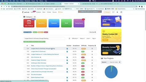 Leetcode 524 Longest Word In Dictionary Through Deleting Youtube