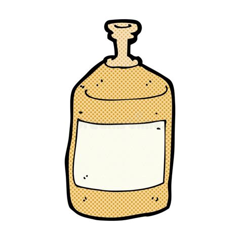Comic Cartoon Old Squirt Bottle Stock Illustration Illustration Of
