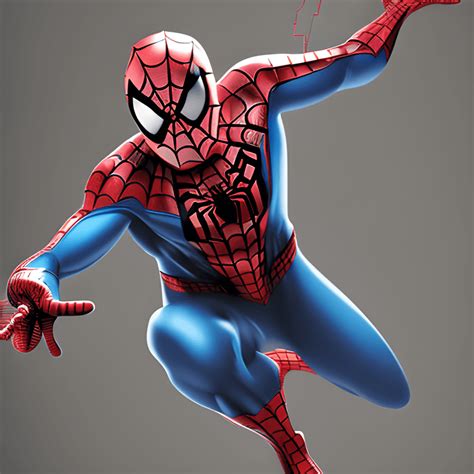 Spiderman Shooting His Web Hyper Realistic · Creative Fabrica