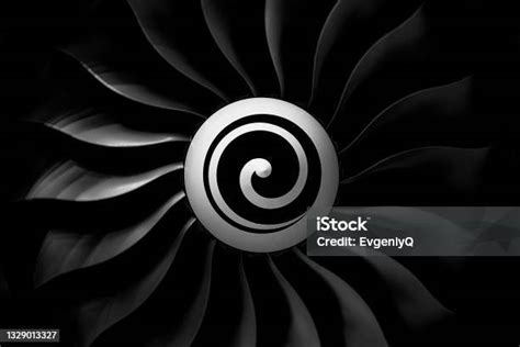 현대 터보팬 엔진 검은 색 배경에 항공기의 터보 제트의 클로즈업 항공기의 터보팬 엔진의 블레이드 비행기에 대한 스톡 사진 및 기타 이미지 Istock