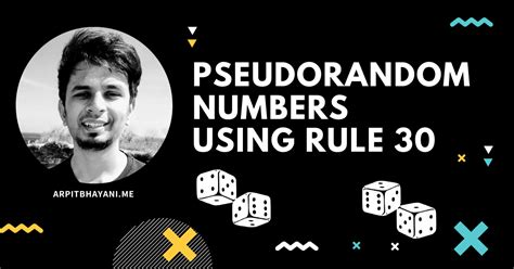 Pseudorandom Numbers Using Rule 30 Codementor