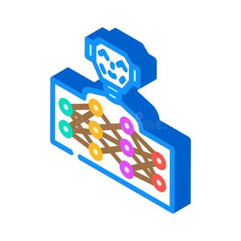 Neural Network Ai Integration Isometric Icon Vector Illustration Stock Vector Illustration Of