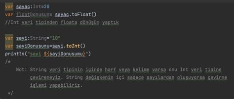 Kotlin Temelleri 1 Yazdırma Komutu Veri Tipleri Escape Karakterler