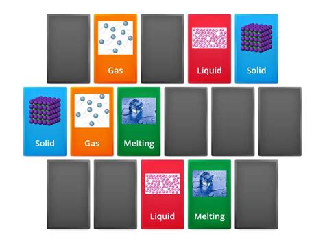 States Of Matter Matching Pairs