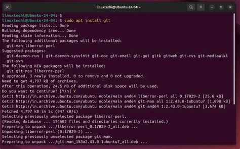 How To Install Git On Ubuntu 2404