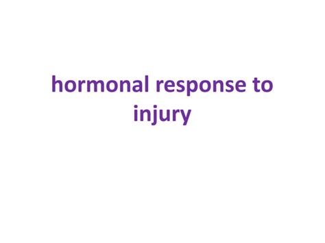 Systemic Inflammatory Response Syndrome Sirs Pptx Endocrine And