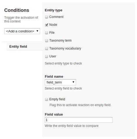 Context Entity Field