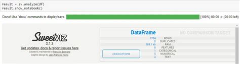 exploratory data analysis tutorial with sweetviz python in office