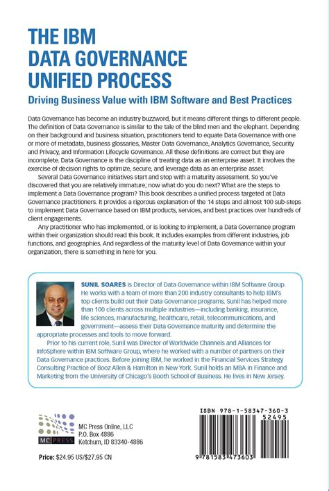 The Ibm Data Governance Unified Process Mc Press Bookstore