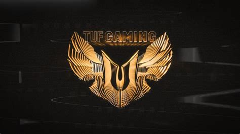 TUF Gaming Wallpaper In Gold And Black