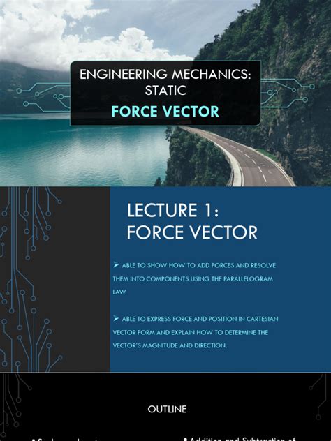 Chapter 1 Force Vector Edit Pdf Euclidean Vector Cartesian Coordinate System