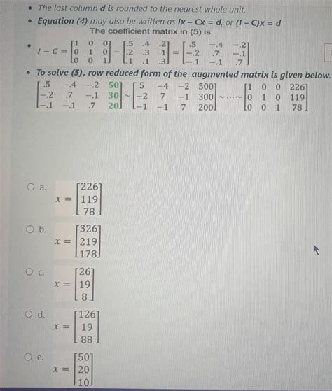 solved leontief input output model is known to has