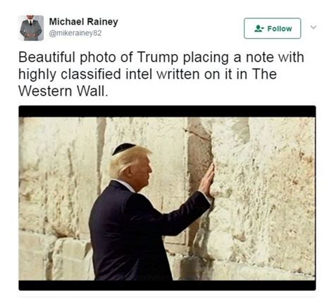 So Just What Did Trumps Note In The Western Wall Say Bbc News