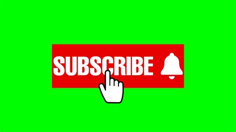 YOUTUBE SUBSCRIBE BUTTON GREEN SCREEN ANIMATED NO COPYRIGHT REUSE ALLOWED YouTube
