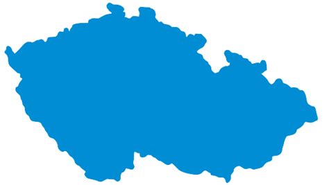 捷克共和国的矢量地图 公共领域的载体
