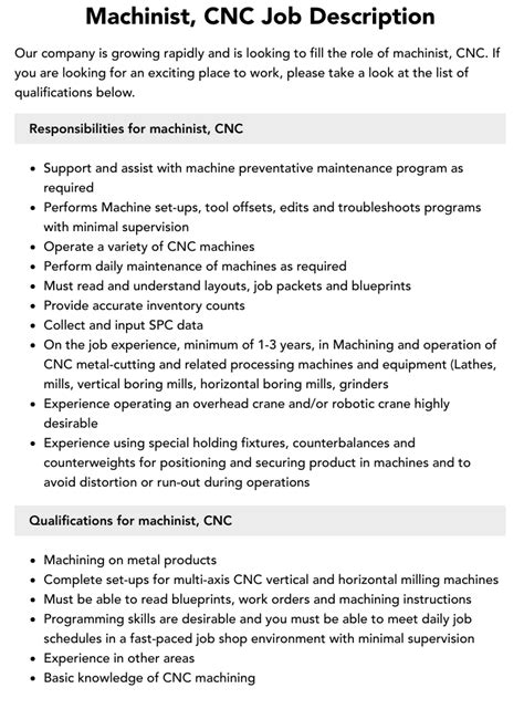 Is Cnc Machinist A Good Job At David Masterson Blog