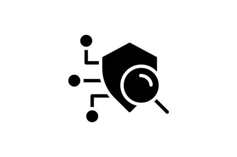 Security Scan Black Glyph Icon