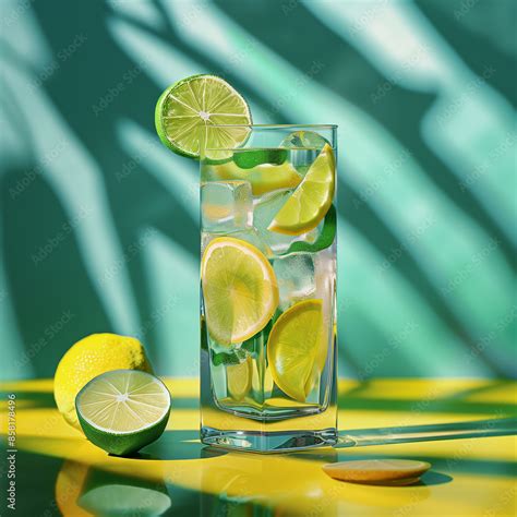 마시다 레몬 칵테일 글라스 라임 아이스 주스 과일 Cold 감귤류 신선 음료 H2o 레모네이드 술 모히토 다과 Green 민트 먹을것