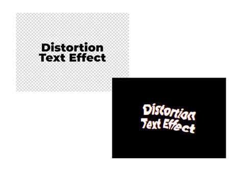 Distortion Text Effect