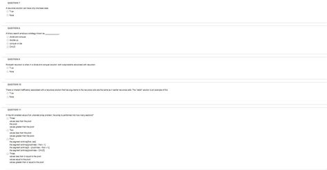 Solved A Recursive Solution Can Have Only One Base Case