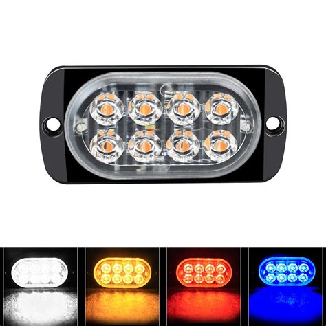 12v 24v 자동차 트럭 비상등 깜박이 소방관 조명 자동차 스타일링 구급차 경찰 라이트 스트로브 경고등 앰버 레드 1 개 Aliexpress