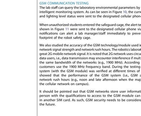 The Alert Text Messages Sent To The Designated Cellular Phone Via GSM Download Scientific