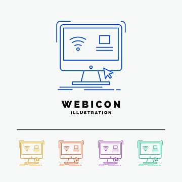 Computer Cpu Clipart Vector Colorful Computer Icon With Monitor And Cpu Computer Icons