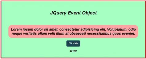 Jquery Event Object With Examples Dot Net Tutorials