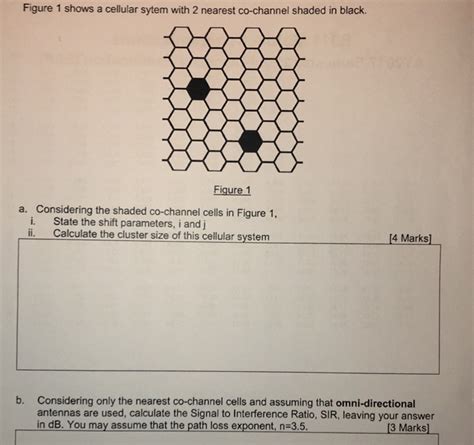 Solved Figure 1 Shows A Cellular Sytem With 2 Nearest