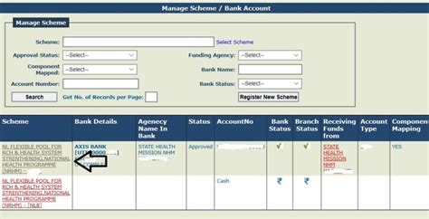 Pfms Agency Bank Account Scheme Component Mapping Knowledge Base