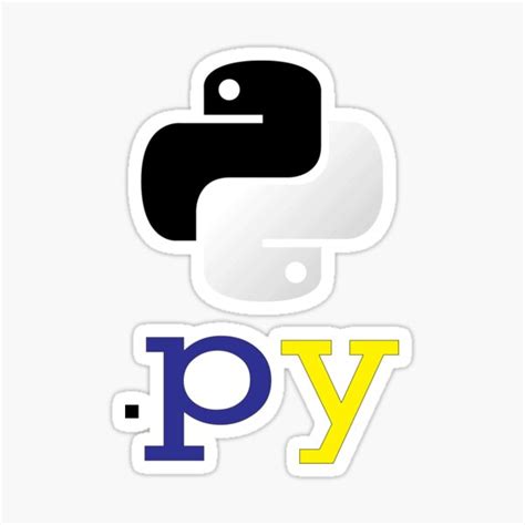 Python Logo Sticker For Sale By Kloppa Redbubble